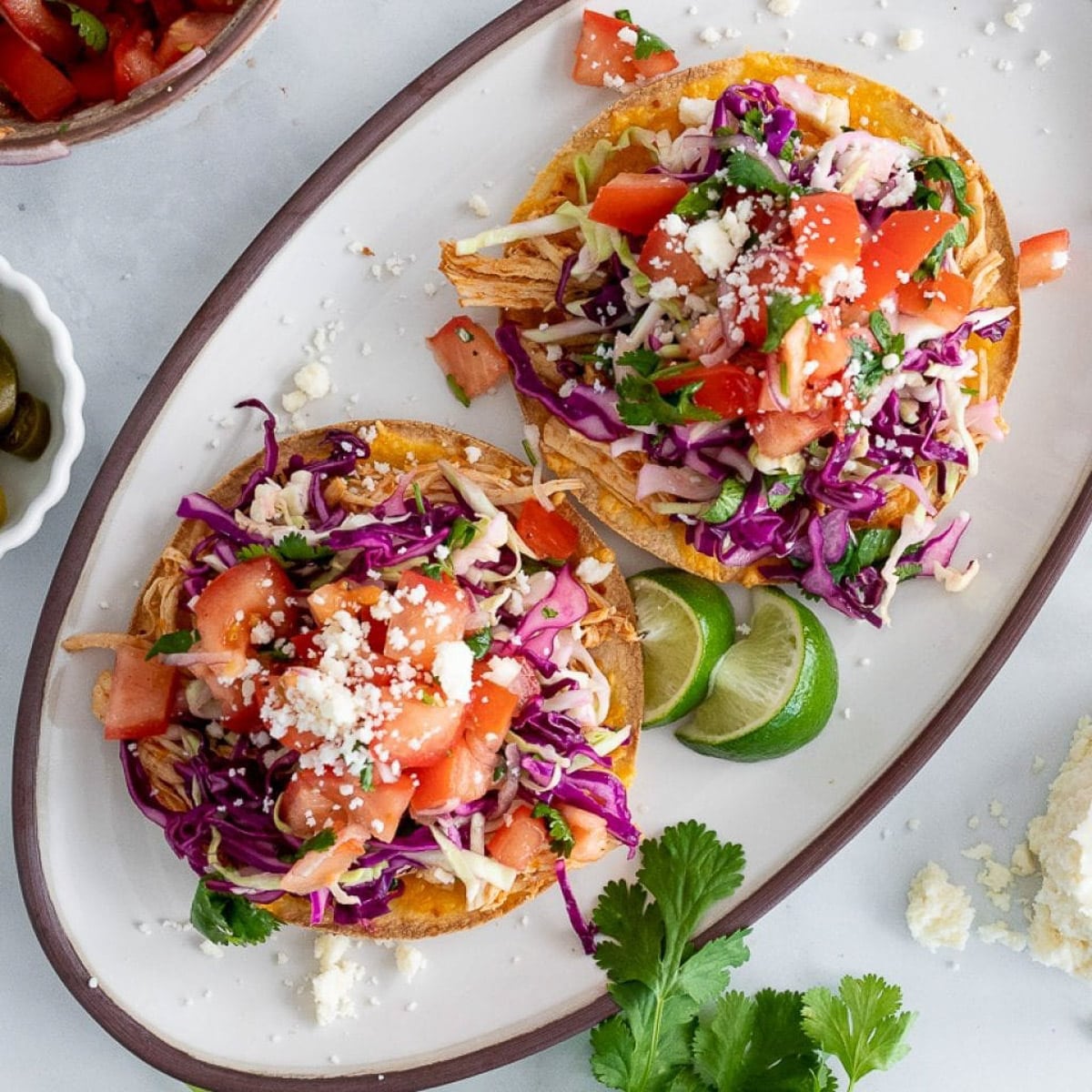 Chicken Tostadas - A Red Spatula