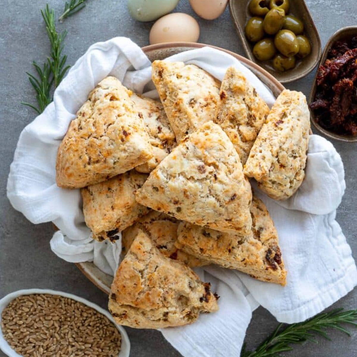 Sun-Dried Tomato and Olive Scones - A Red Spatula