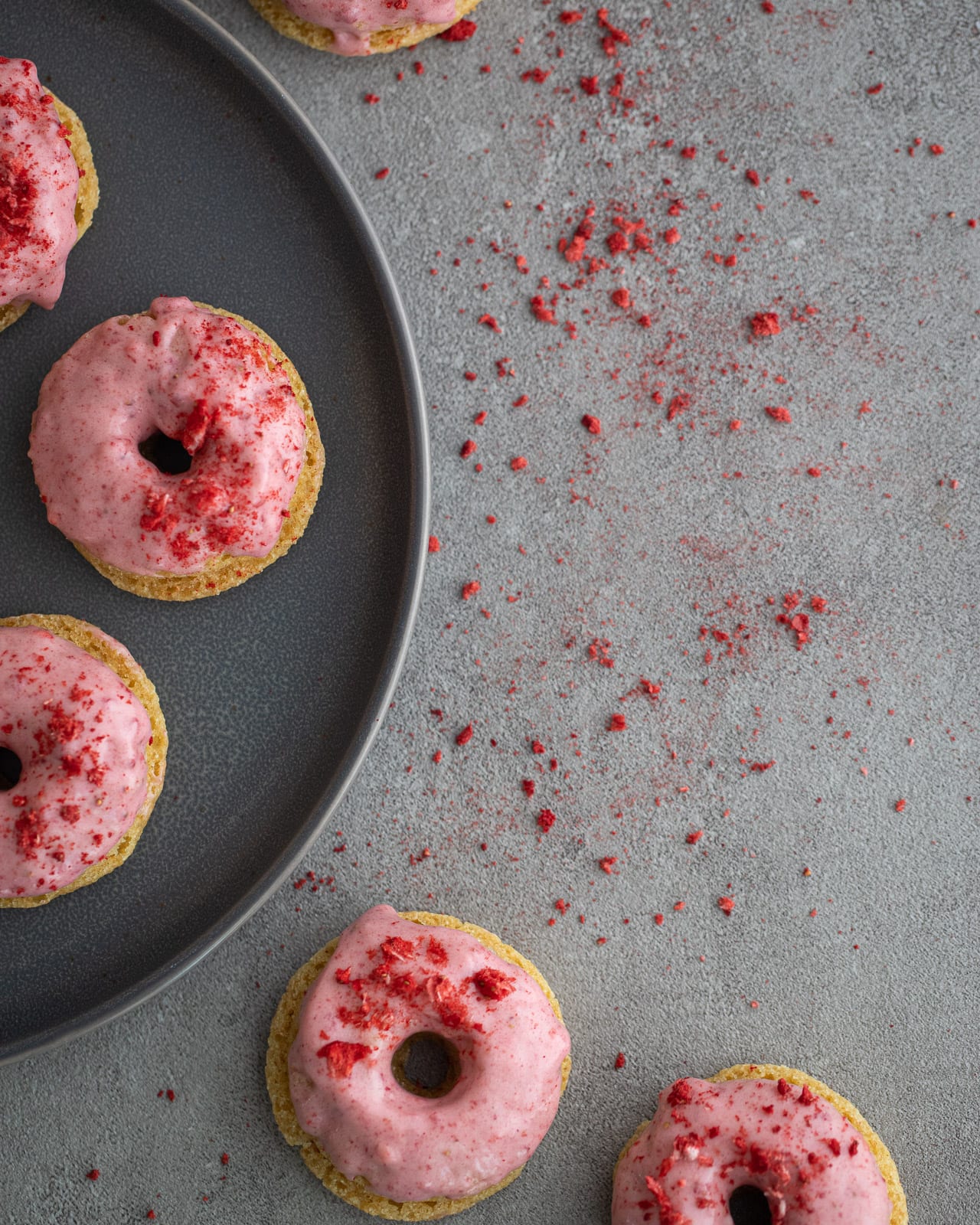 Quick Strawberry Mini Donuts - Whole Wheat Dessert