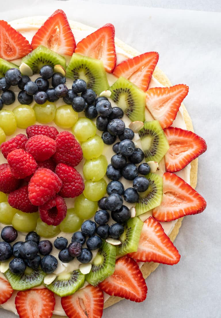 Dairy Free Fruit Pizza Recipe - A Red Spatula