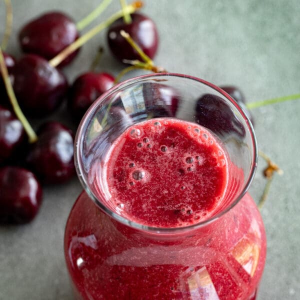 How To Make Fresh Cherry Vinaigrette - A Red Spatula