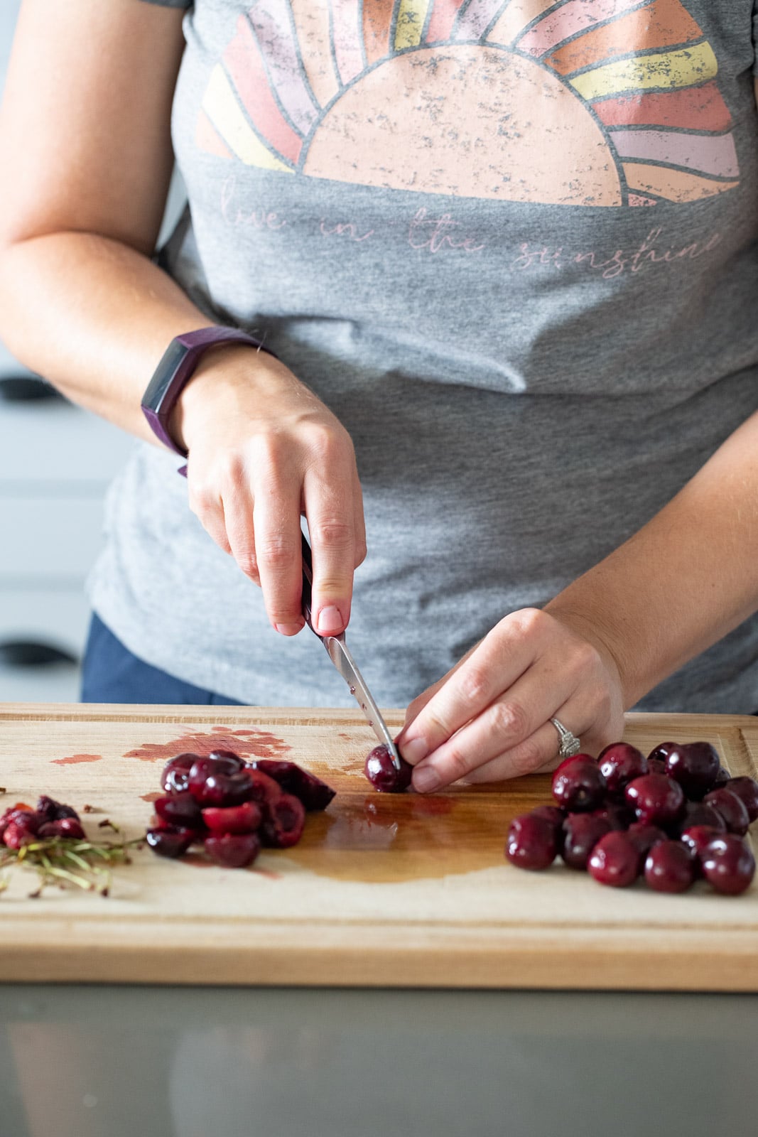 How To Make Fresh Cherry Vinaigrette - A Red Spatula