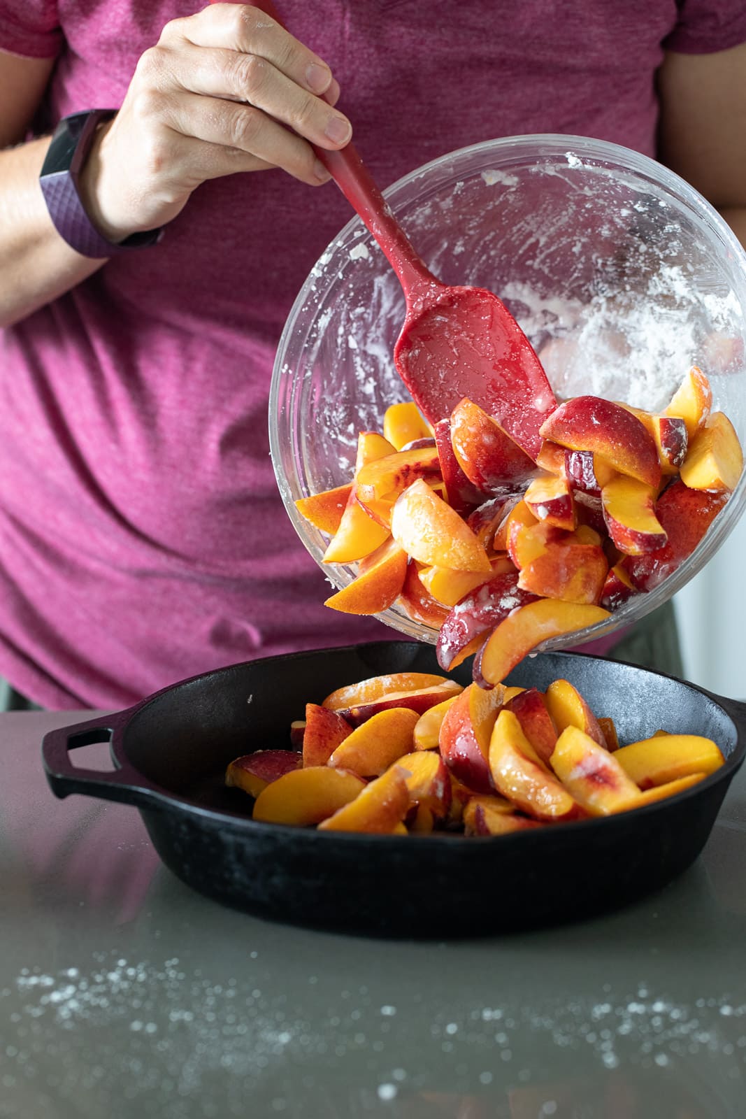 Easy Southern Nectarine Cobbler - A Red Spatula