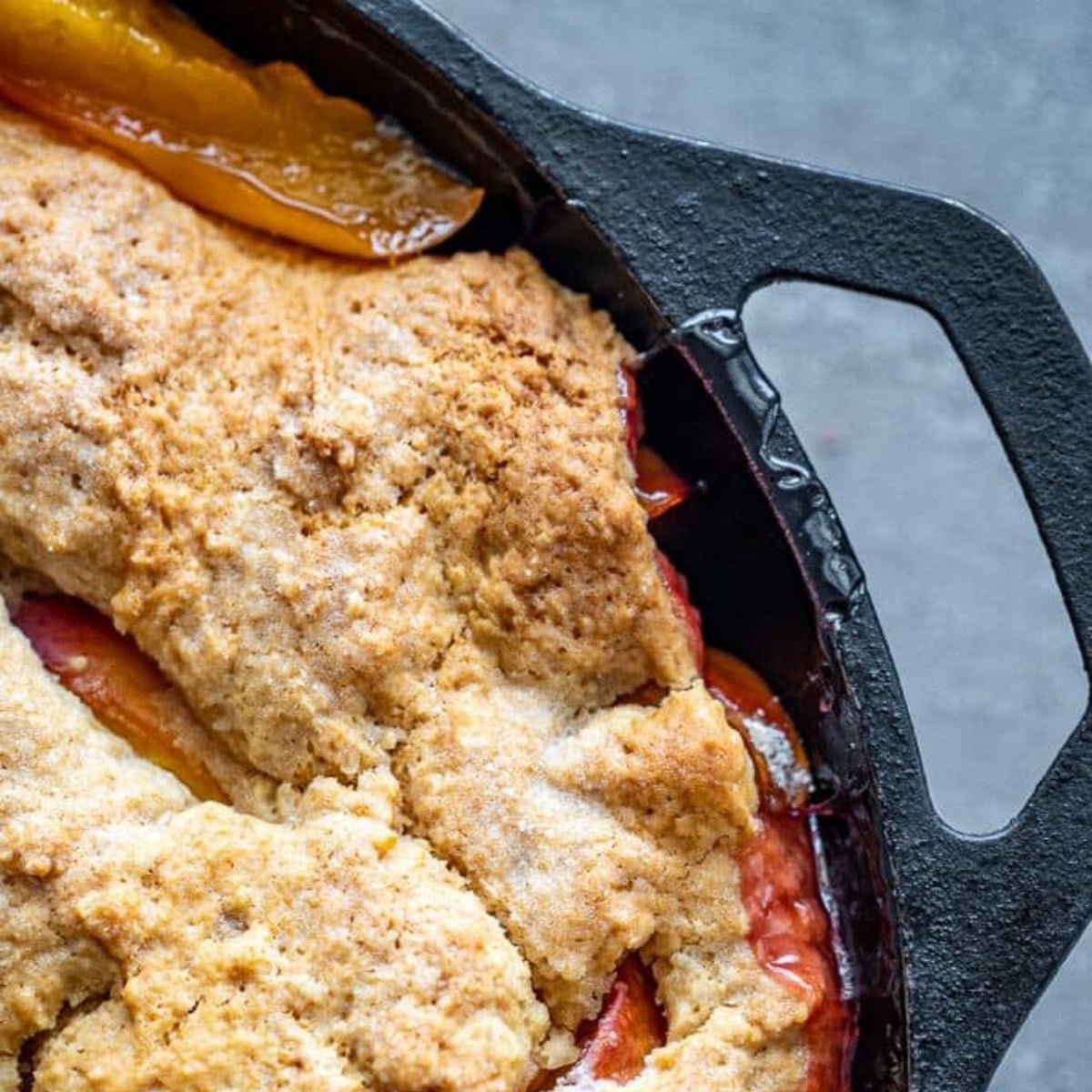 Easy Southern Nectarine Cobbler - A Red Spatula