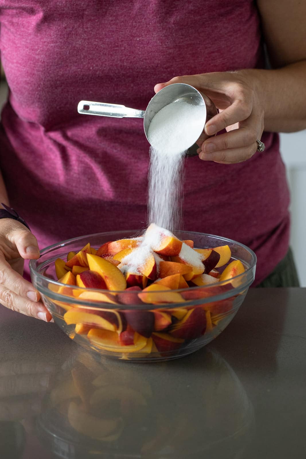 Easy Southern Nectarine Cobbler - A Red Spatula