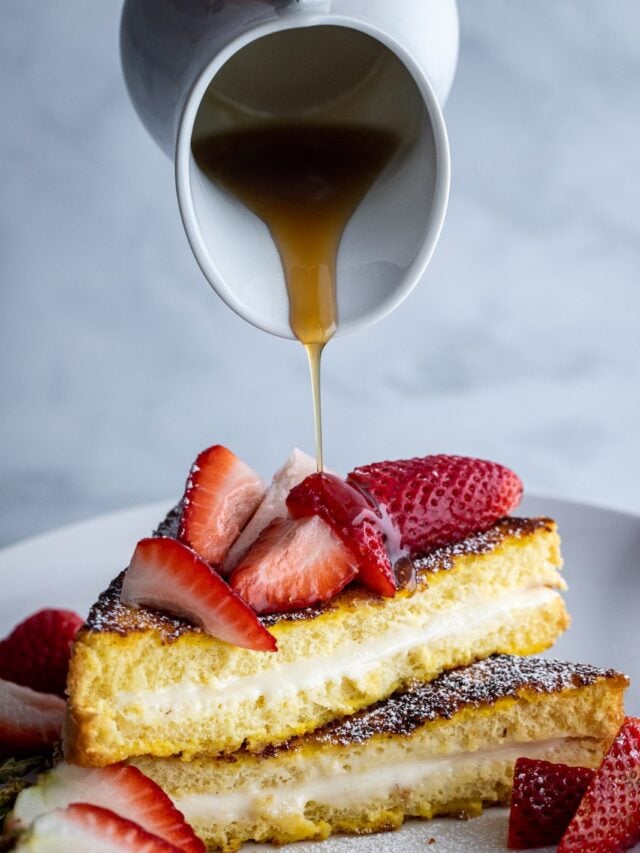 Cream Cheese Stuffed French Toast Recipe - A Red Spatula