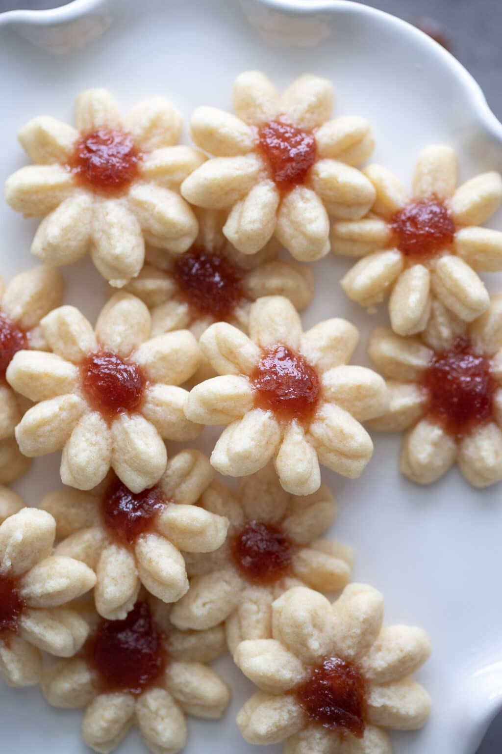 Spritz Cookies With Jam - A Red Spatula
