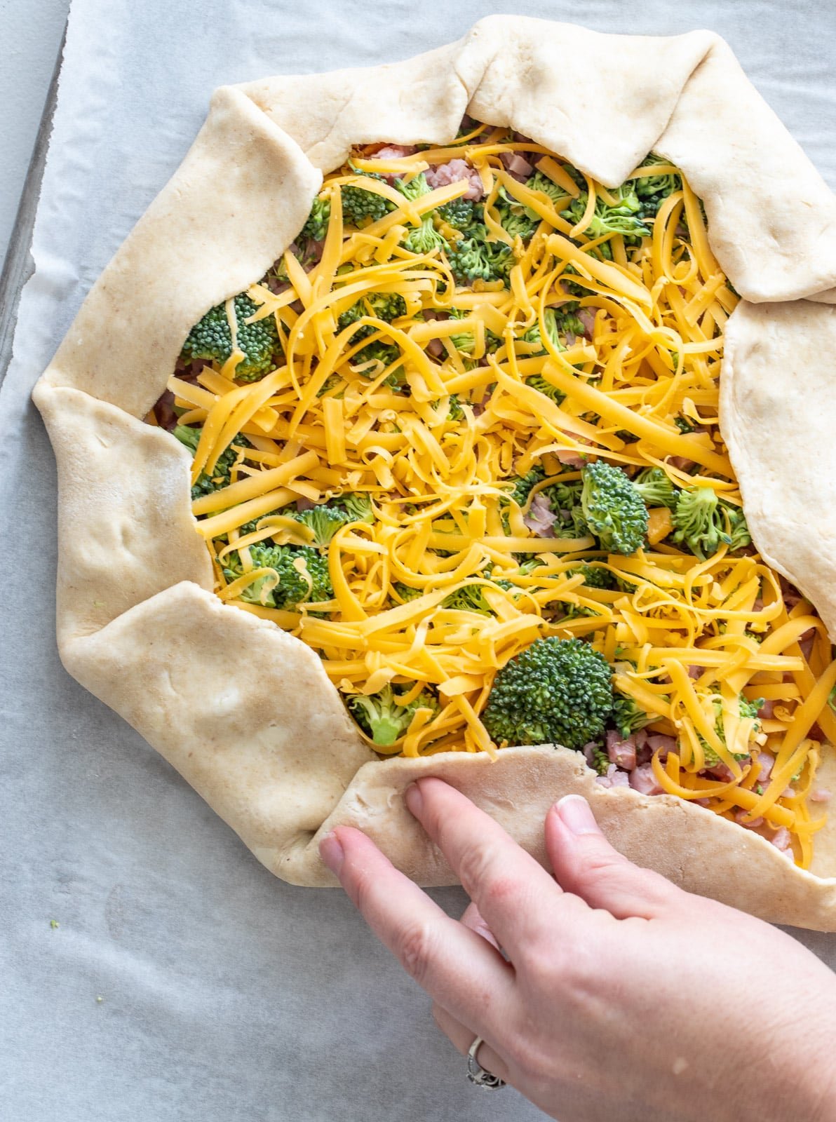 Ham and Cheese Galette - A Red Spatula