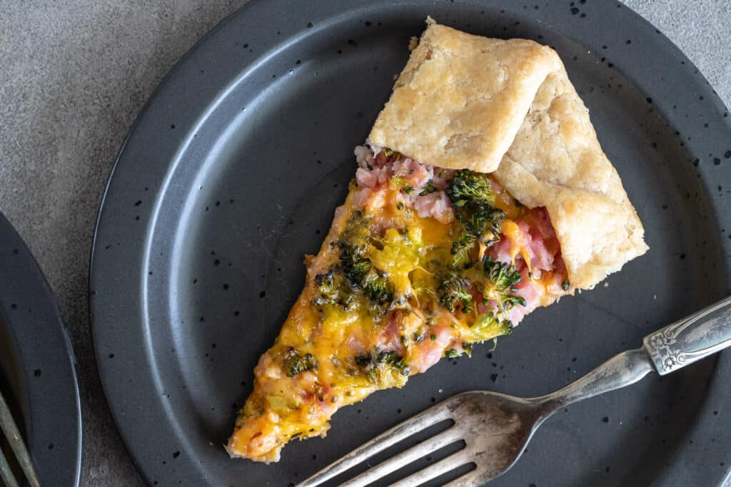 Ham and Cheese Galette - A Red Spatula