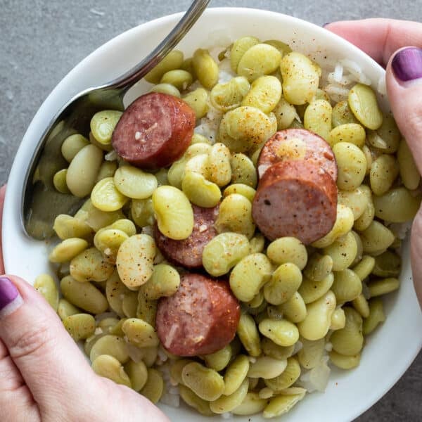 Lima Beans And Rice - A Red Spatula