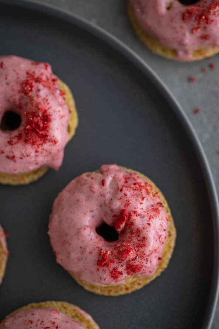 Strawberry Mini Donuts - A Red Spatula