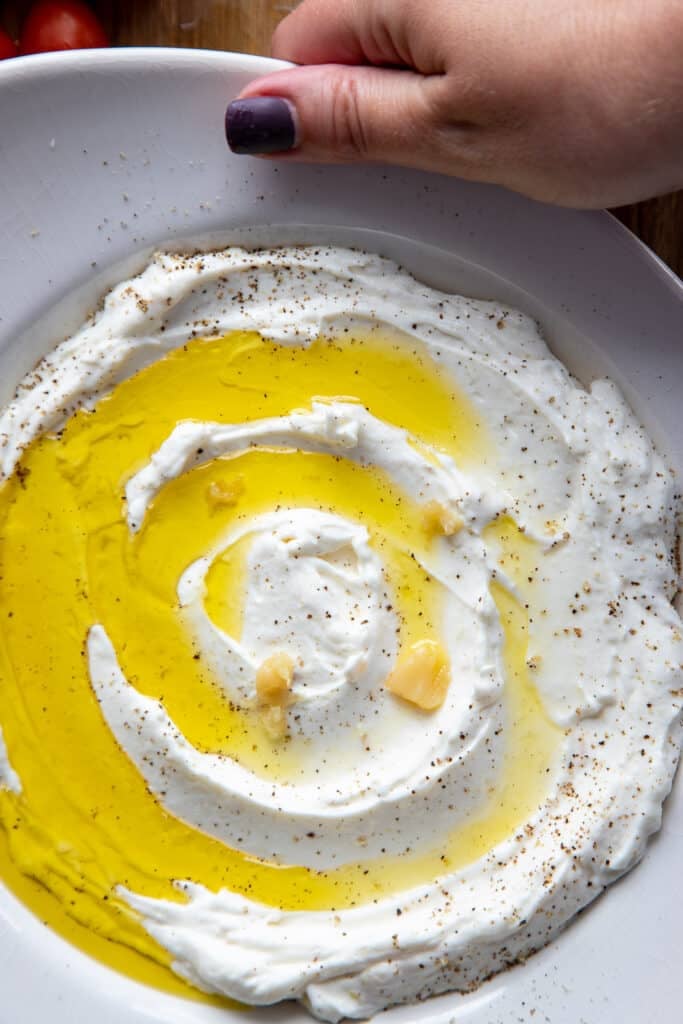 Easy Roasted Garlic Labneh - A Red Spatula