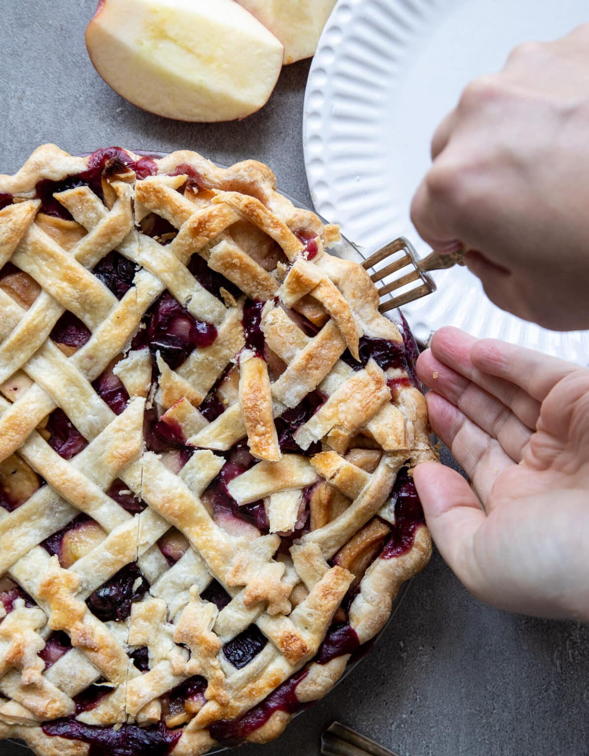 The Perfect Apple Blueberry Pie - Homemade Classic Apple Pie