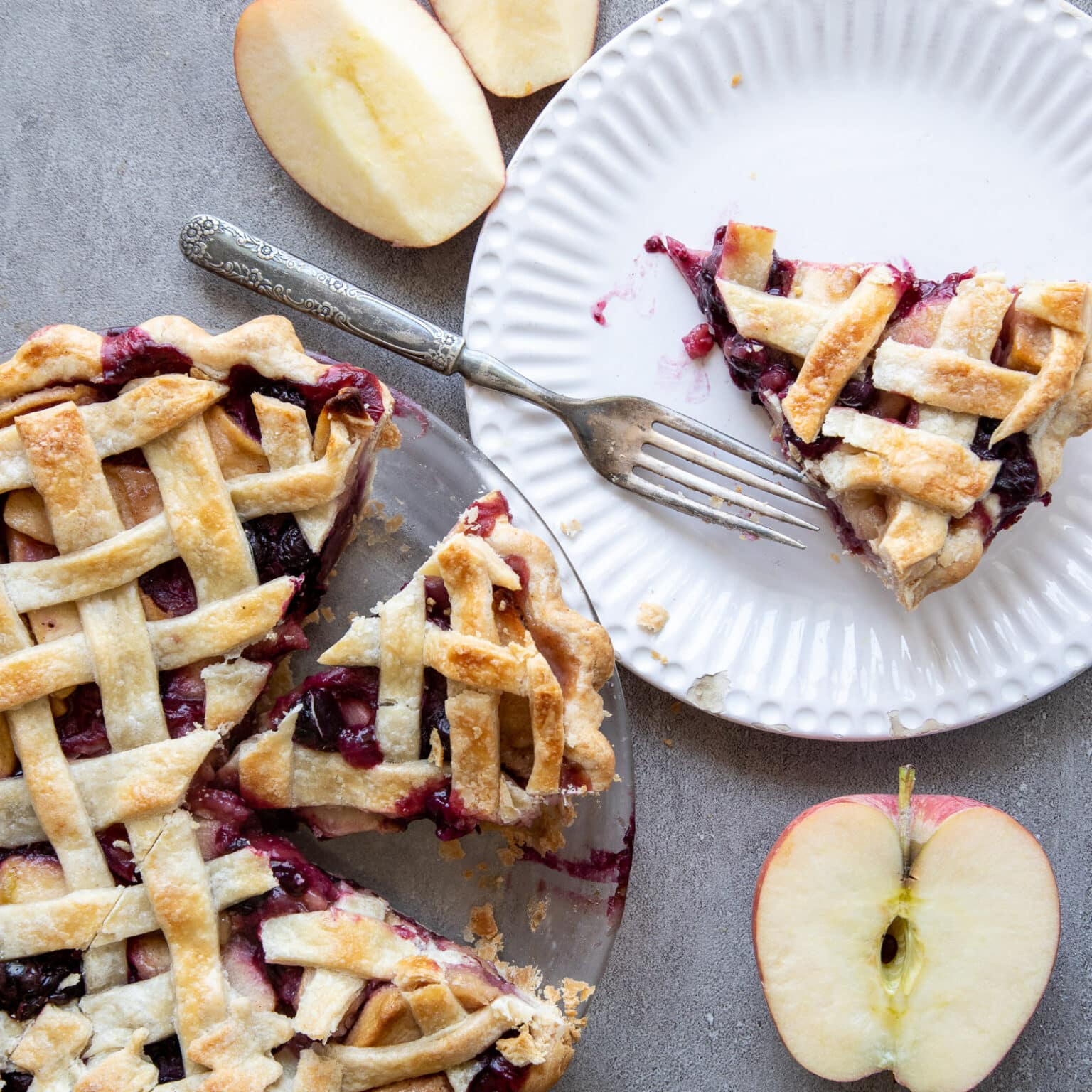 The Perfect Apple Blueberry Pie - Homemade Classic Apple Pie