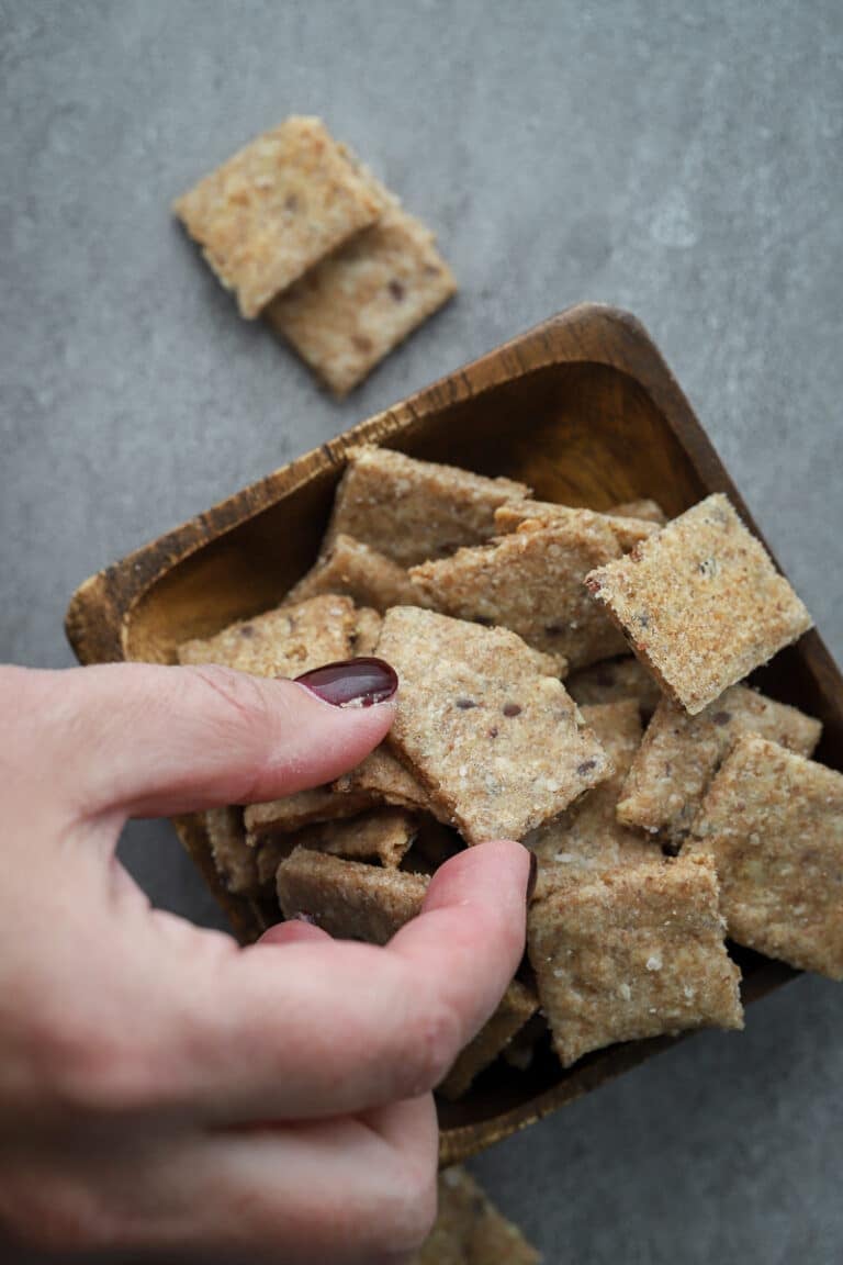 Crunchy Whole Wheat Cracker Recipe - A Red Spatula