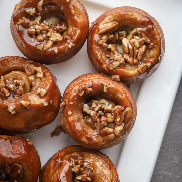 Mini Sticky Buns - A Red Spatula