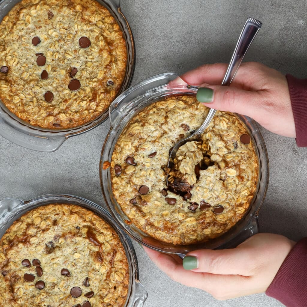 Baked Oatmeal Recipe With Chocolate Chips - A Red Spatula