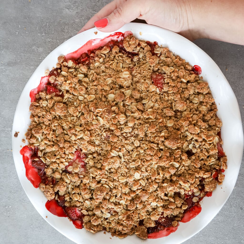 Strawberry Crumble Recipe - A Red Spatula