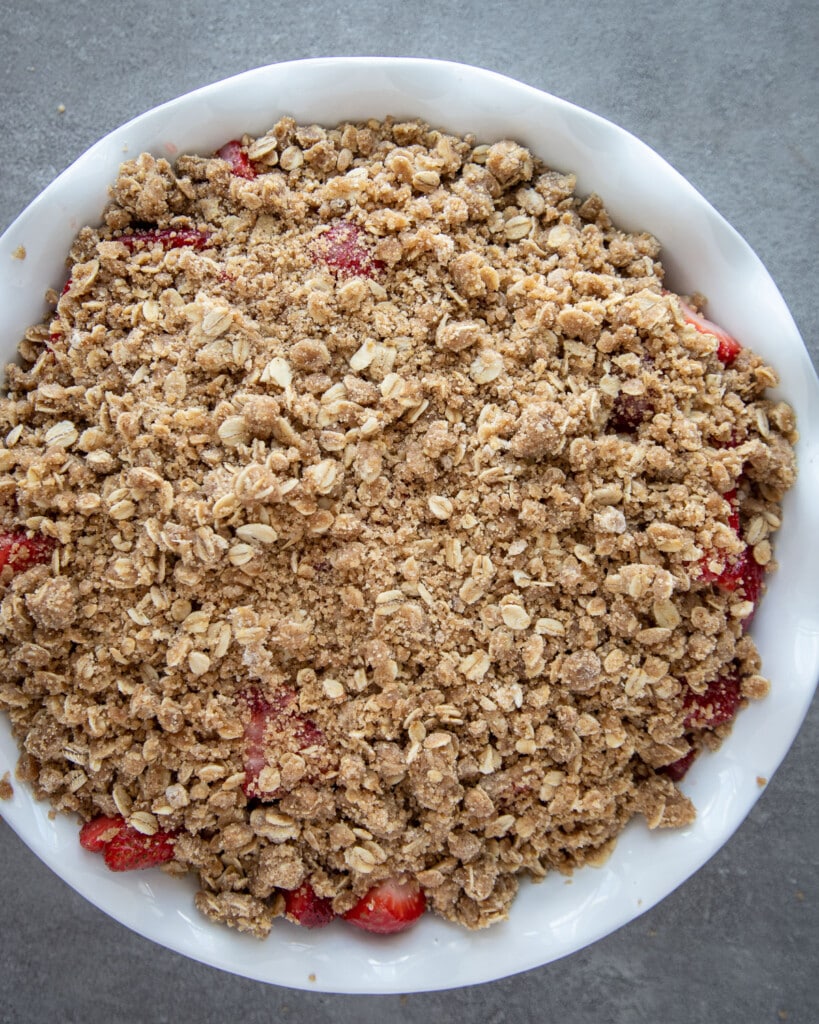 Strawberry Crumble Recipe - A Red Spatula
