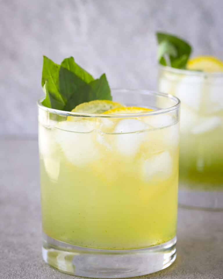 Basil Lemonade Recipe - A Red Spatula