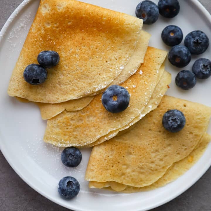 Delicate Whole Wheat Crepe Recipe - A Red Spatula