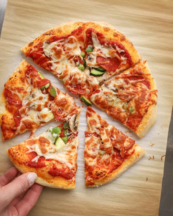 Crispy Cornmeal Pizza Dough Recipe - A Red Spatula