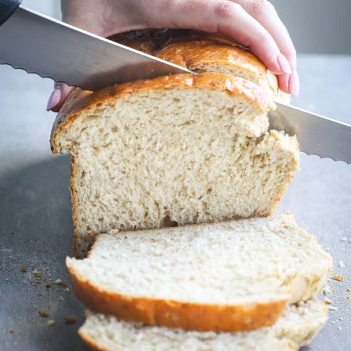Tender Cracked Wheat Sandwich Loaf Bread Recipe - A Red Spatula