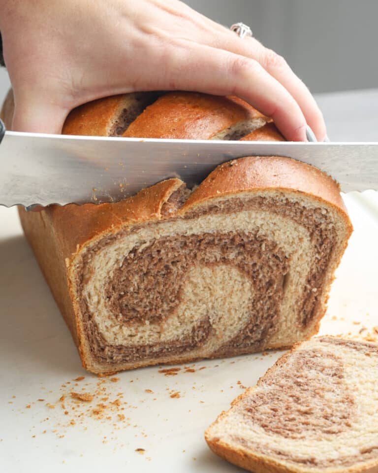 How To Make Sandwich Marbled Rye Bread Recipe - A Red Spatula