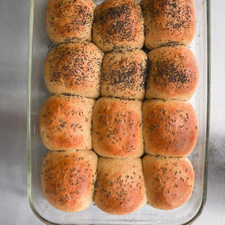 Soft Homemade Rye Flour Dinner Rolls Recipe - A Red Spatula