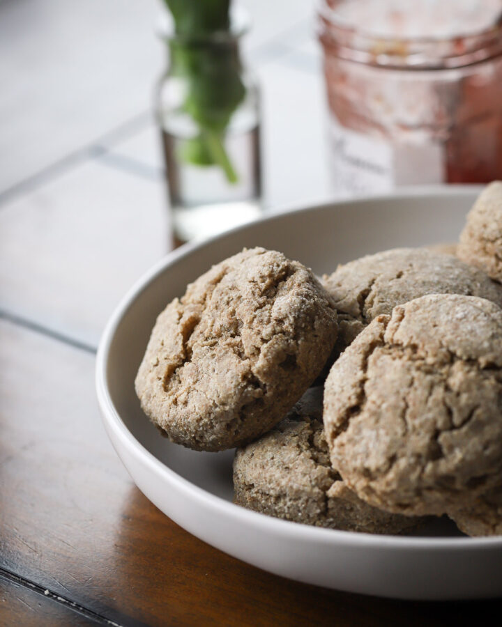 Homemade Flaky Buttermilk Rye Flour Biscuits Recipe - A Red Spatula