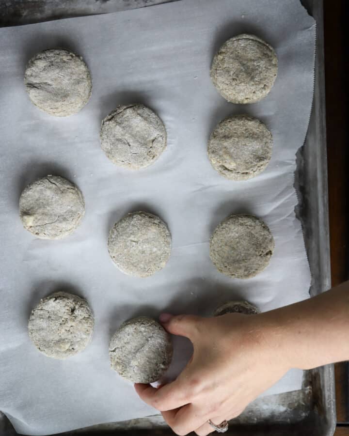 Homemade Flaky Buttermilk Rye Flour Biscuits Recipe - A Red Spatula