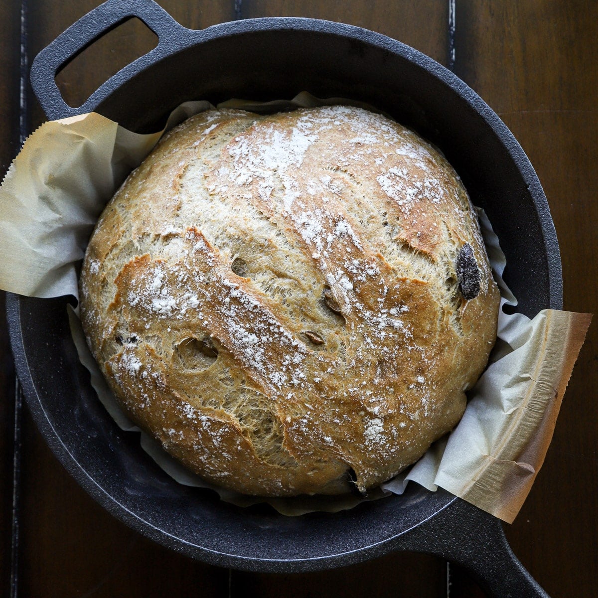 Artisan No-Knead Whole Wheat Green Olive Bread Recipe - A Red Spatula
