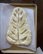How To Make Homemade Herb Fougasse Bread Recipe - A Red Spatula