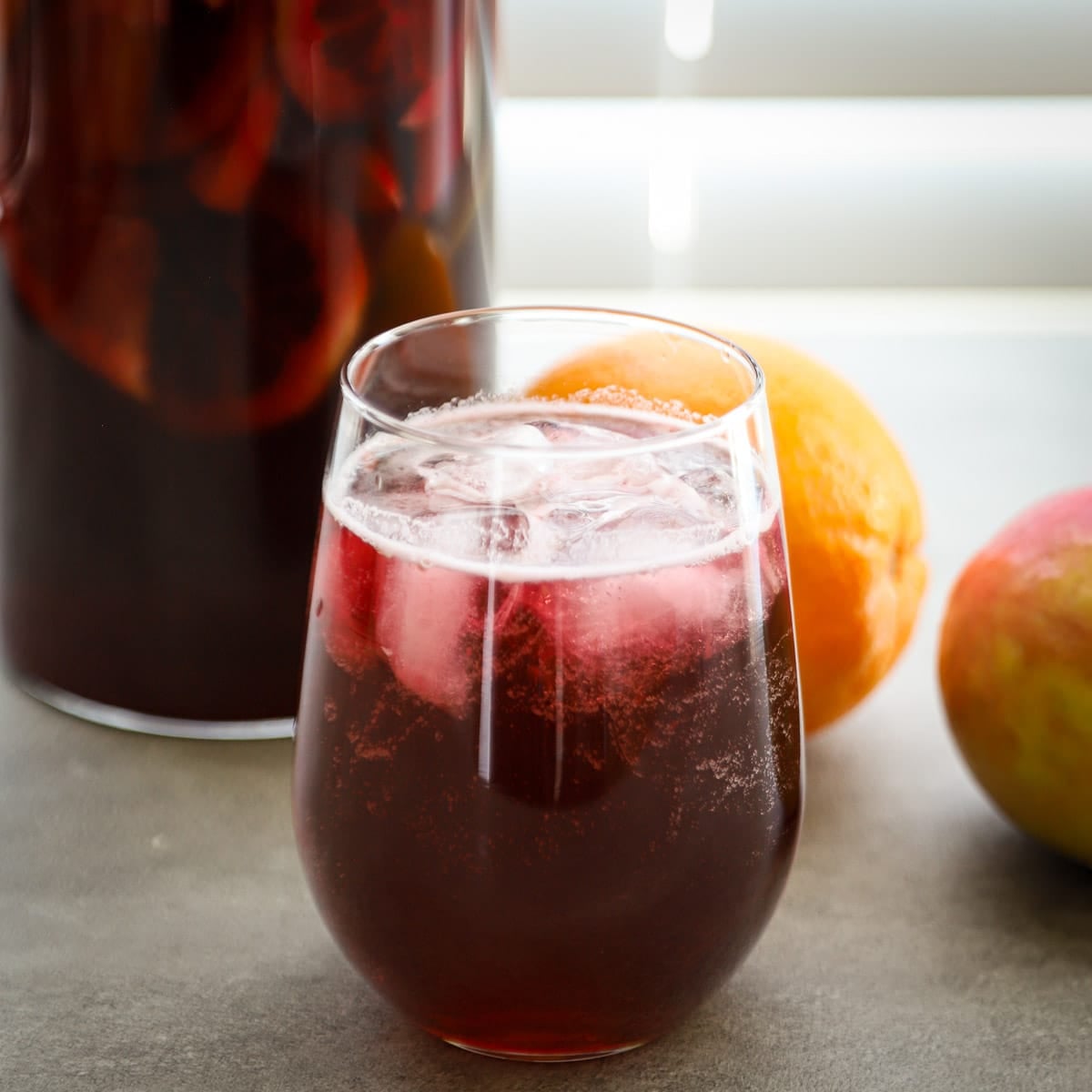 Easy and Fruity Non-Alcoholic Sangria Recipe - A Red Spatula