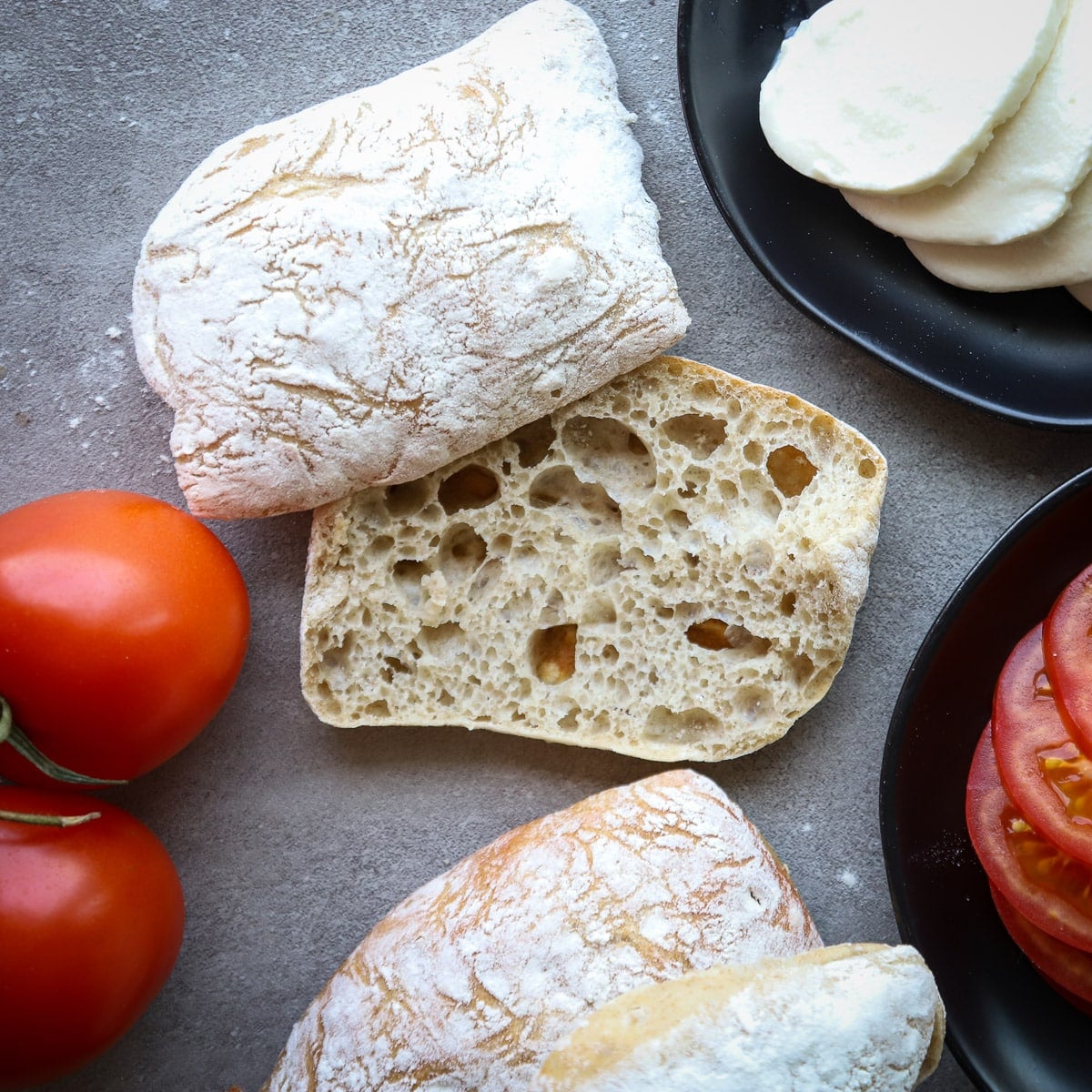 No-Knead Homemade Ciabatta Rolls (Overnight) - A Red Spatula