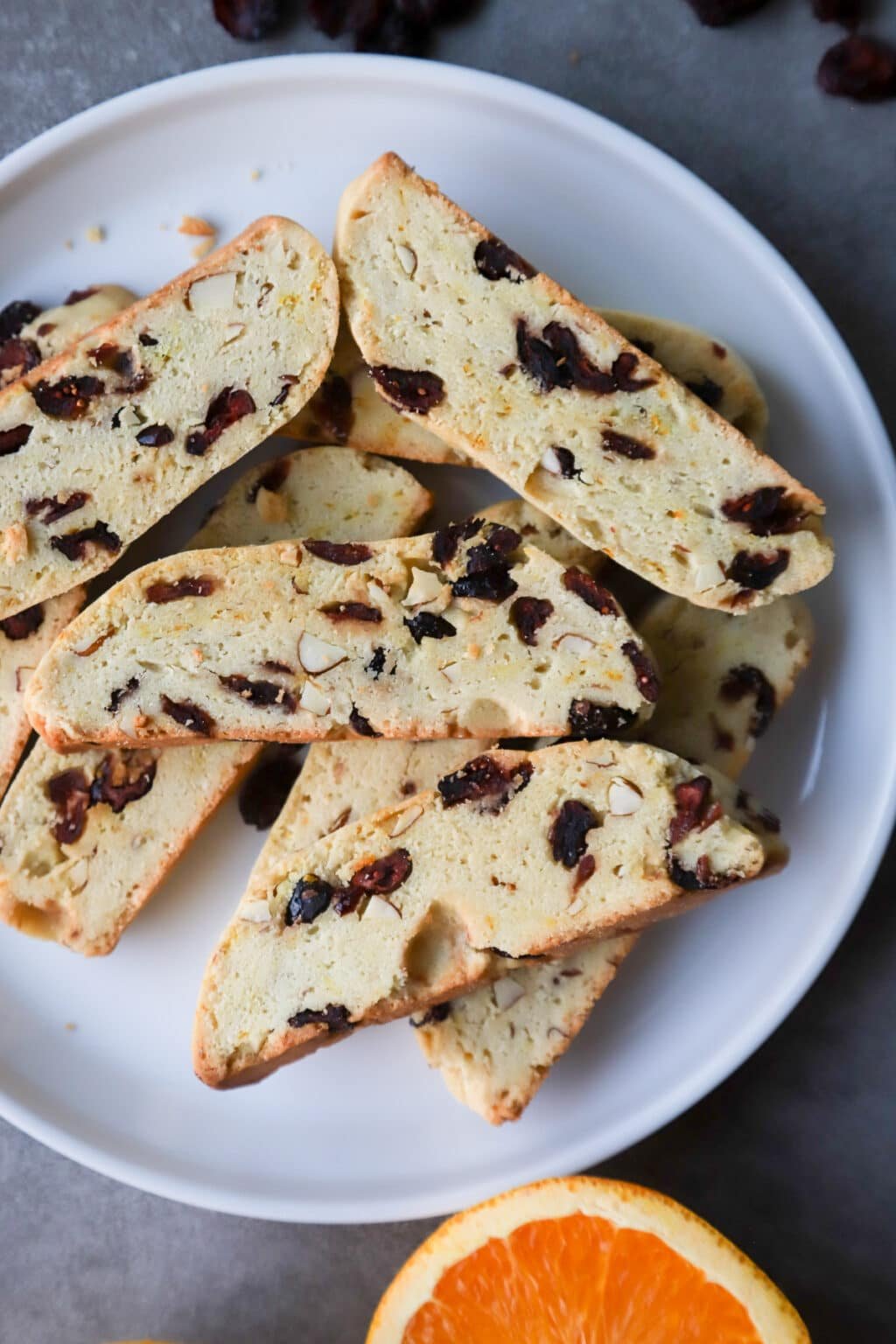 Easy Cranberry Orange Biscotti Recipe - A Red Spatula