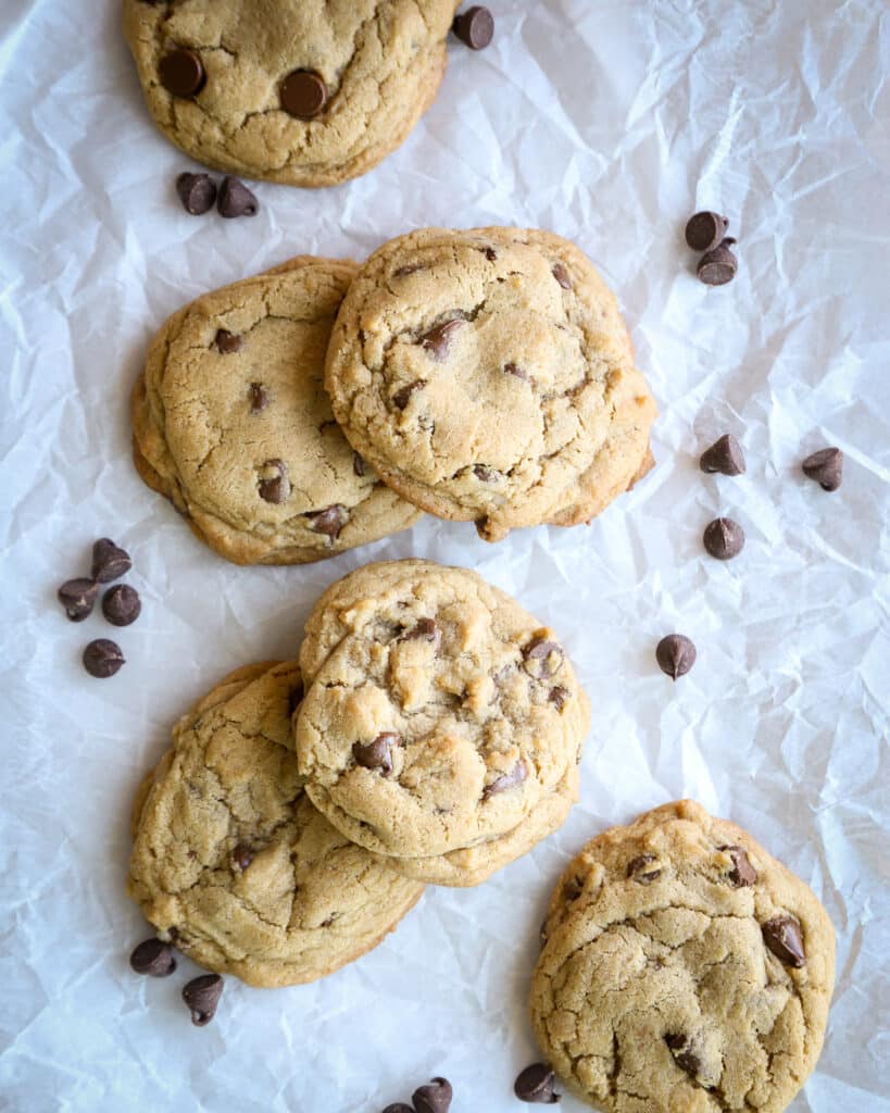 Small-Batch Chewy Chocolate Chip Cookie Recipe (6 Cookies) - A Red Spatula