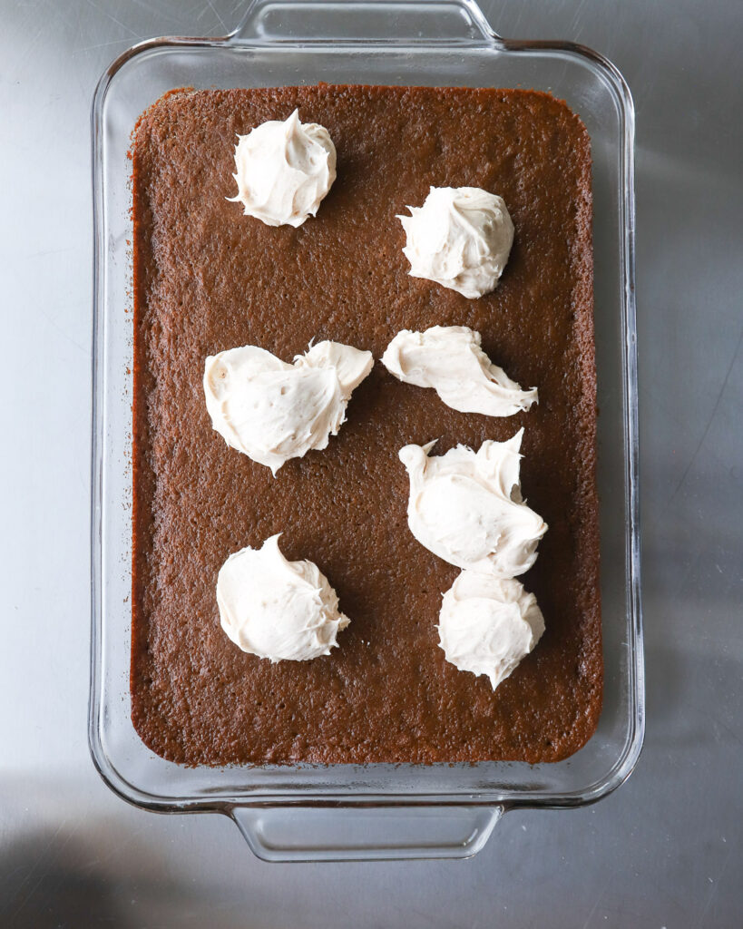 Gingerbread Cake With Cream Cheese Icing - A Red Spatula