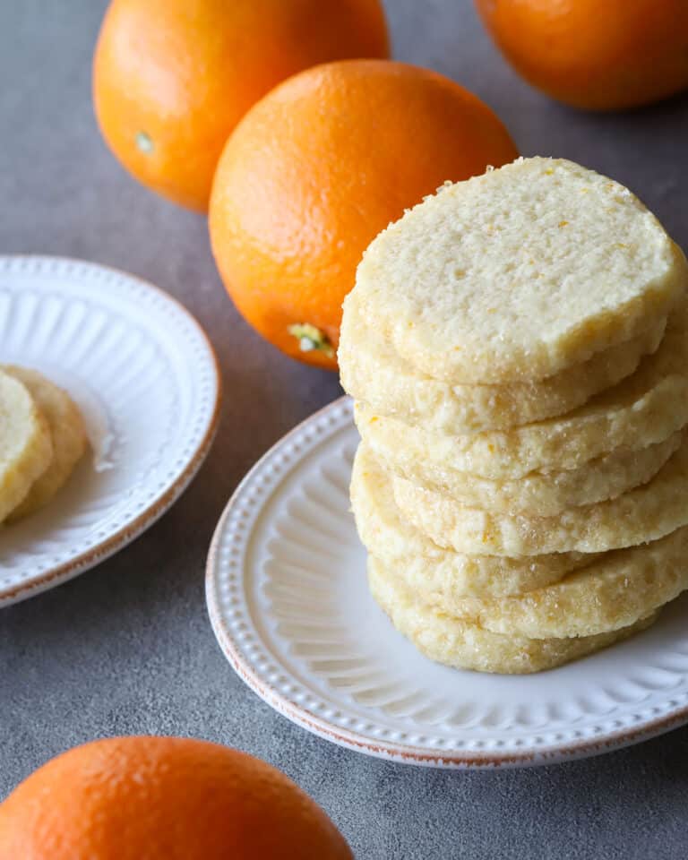 Melt-In-Your-Mouth Orange Shortbread Cookies - A Red Spatula